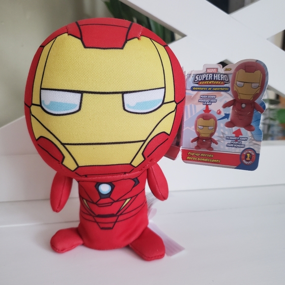 Marvel | Toys | Marvel Nwt Super Hero Adventures Iron Man Plush Toy Pop ...